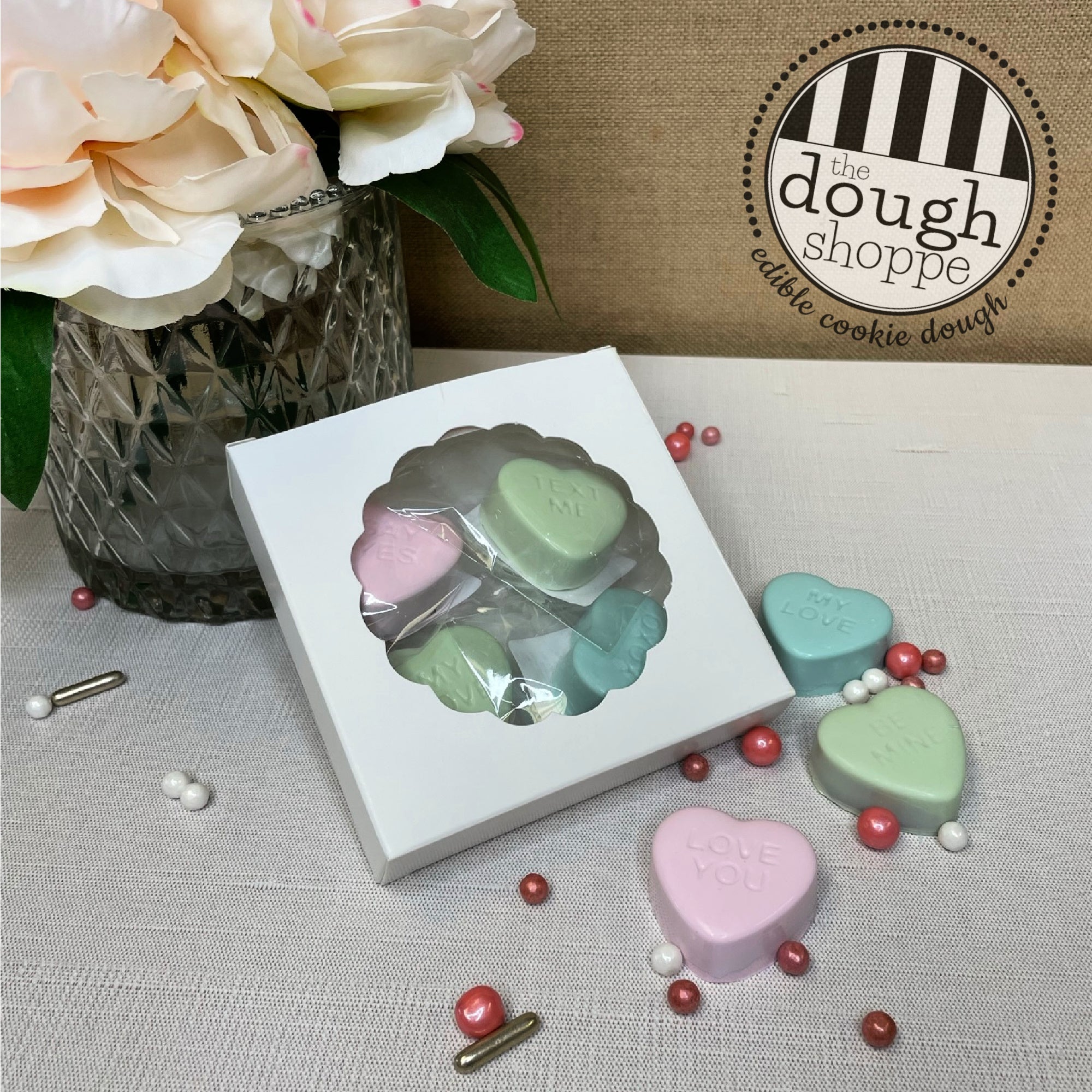 Conversation Hearts Box | The Dough Shoppe
